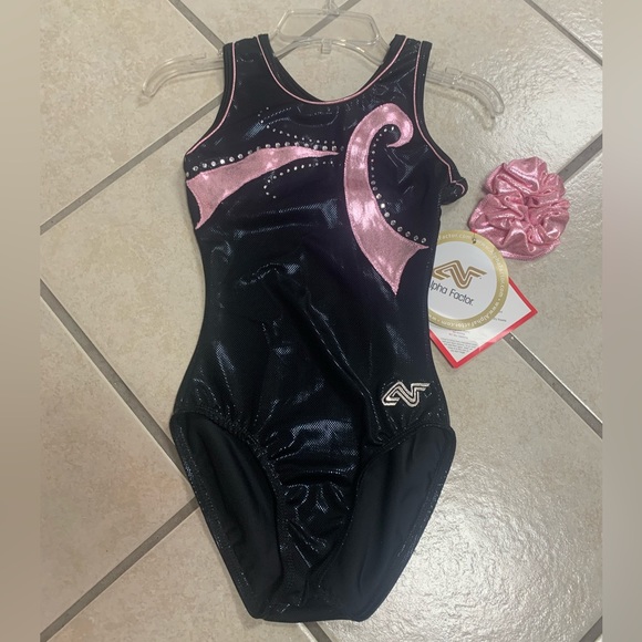 Alpha Factor | Other | Adult Alpha Factor Metallic Racerback Gymnastics ...